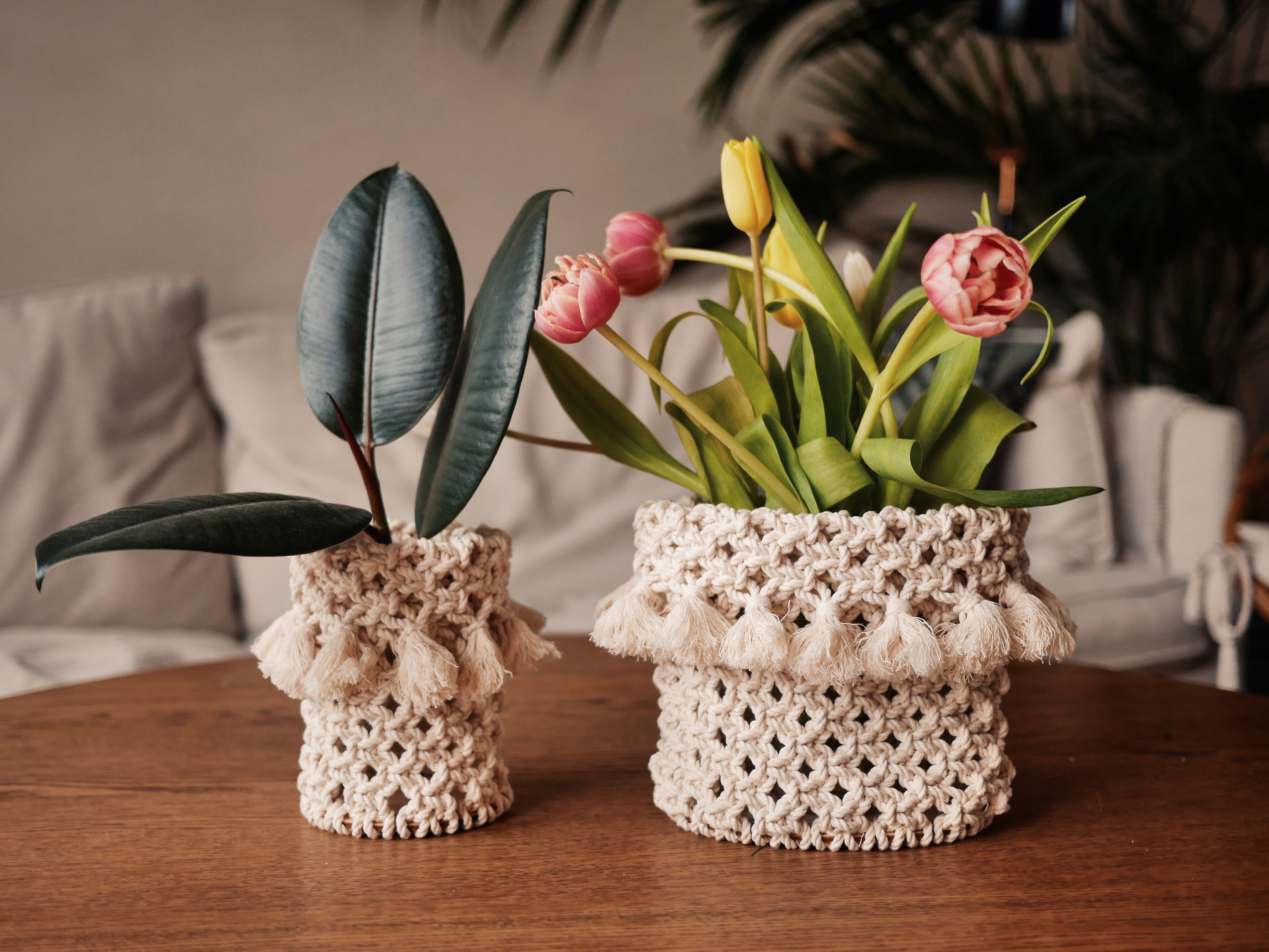 Make a round macramé basket – Createaholic