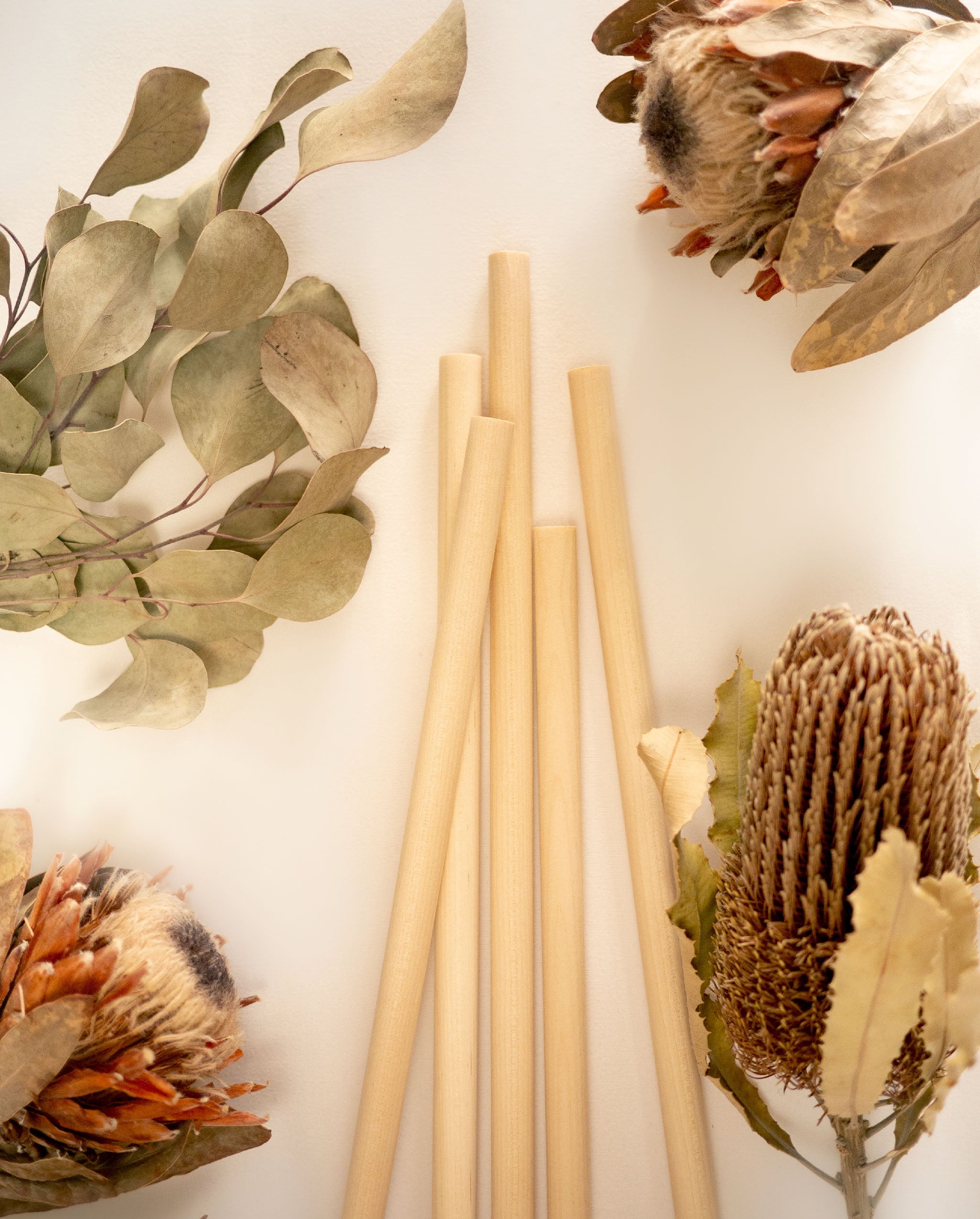 Dowel rods, oak & birch wood 40-90 cm – Createaholic
